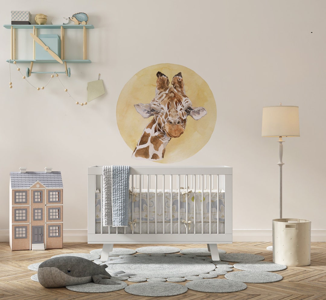 Giraffe Wall Decal, Nursery Door Decals, Nursery Wall Decals,safari ...