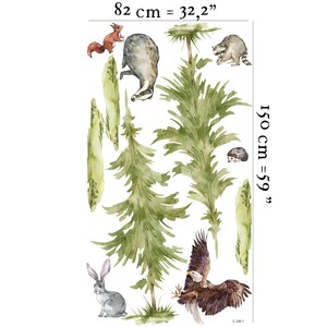 Forest Wall Decals, Nursery Decal, Tree Wall Decal, Woodland Wall ...
