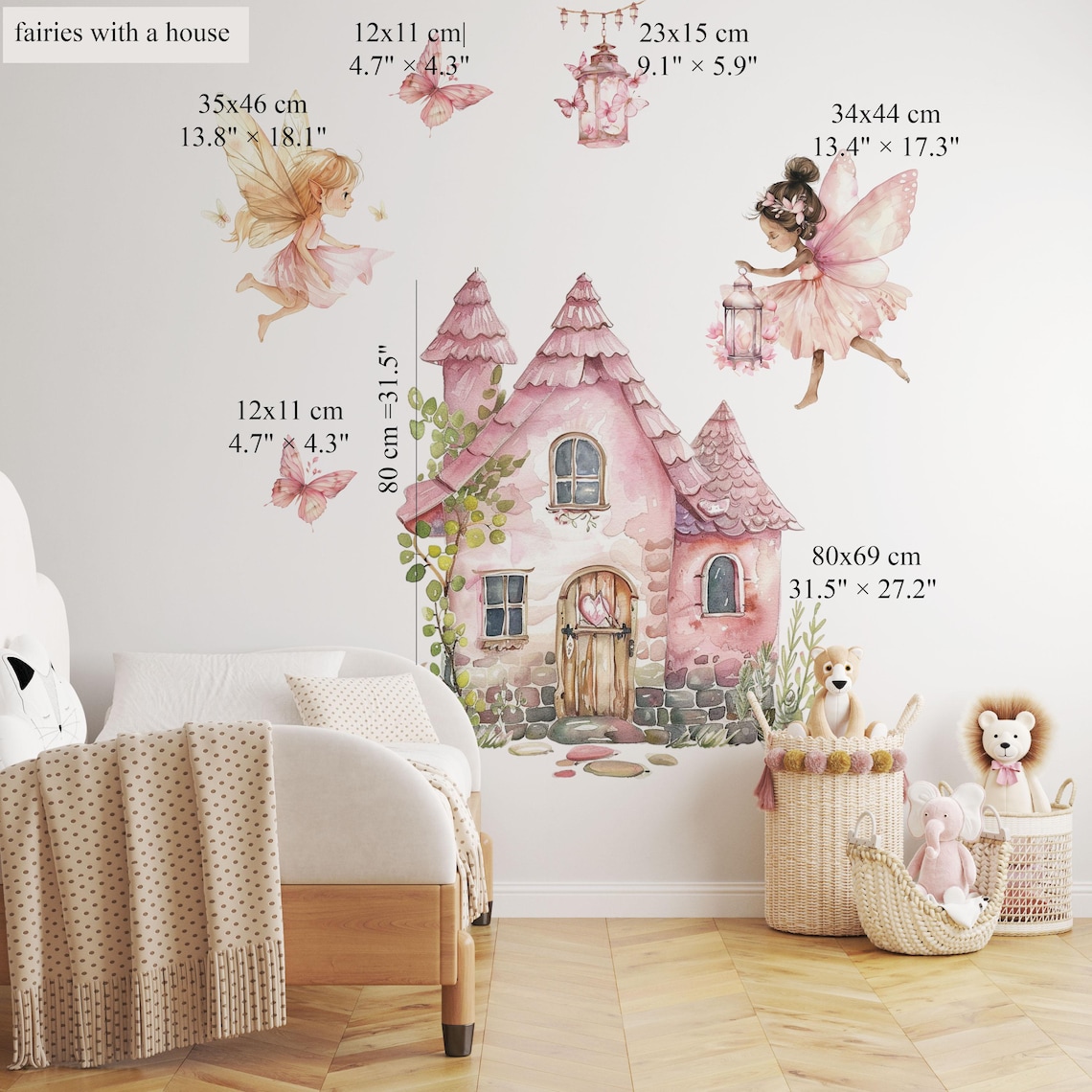 Fairy Wall Decals, Girls Room Decor, Fairy Wall Stickers, Fairy Wall ...