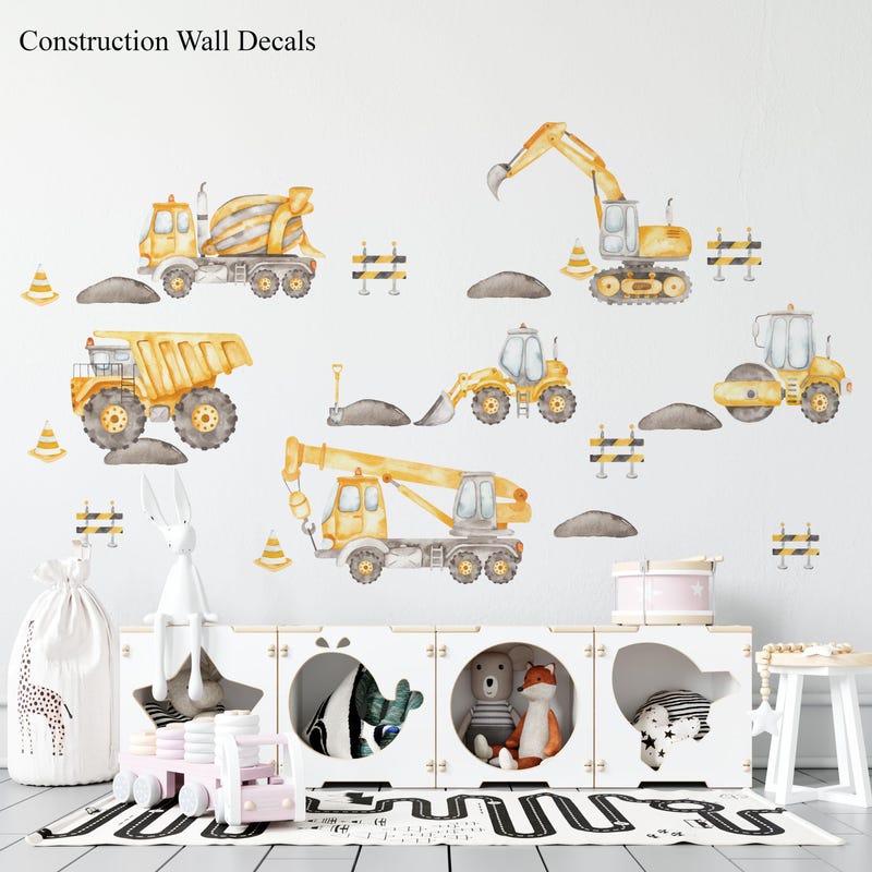Construction Decals - Etsy