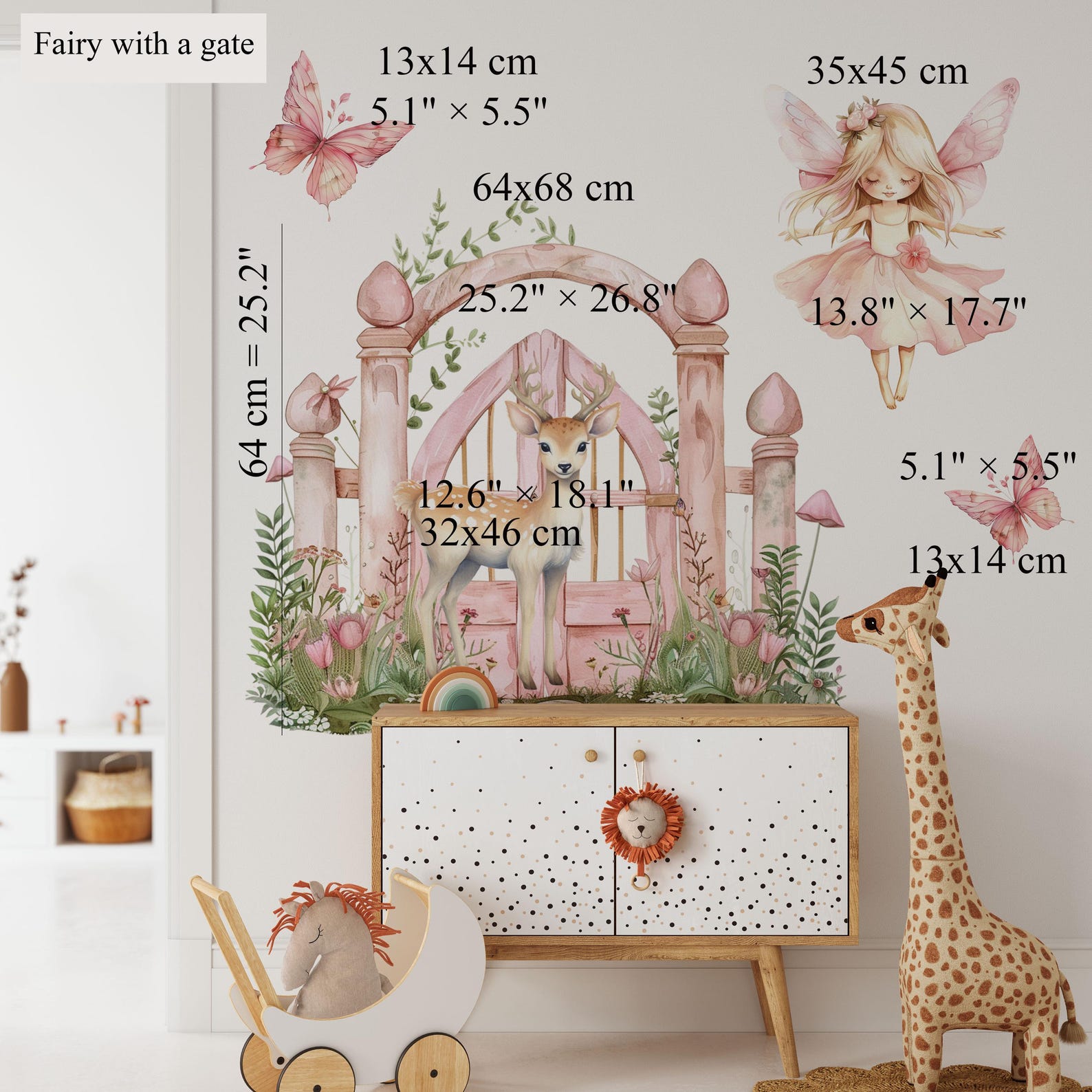 Fairy Wall Decals, Girls Room Decor, Fairy Wall Stickers, Fairy Wall ...