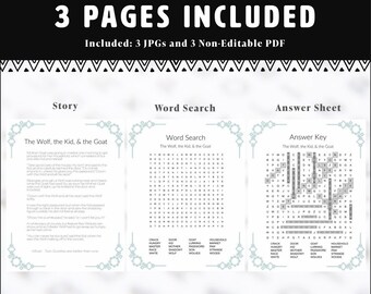 Cat Word Search - Etsy