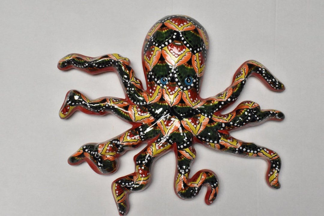 Wall Hanging Octopus Talavera Collection - Etsy