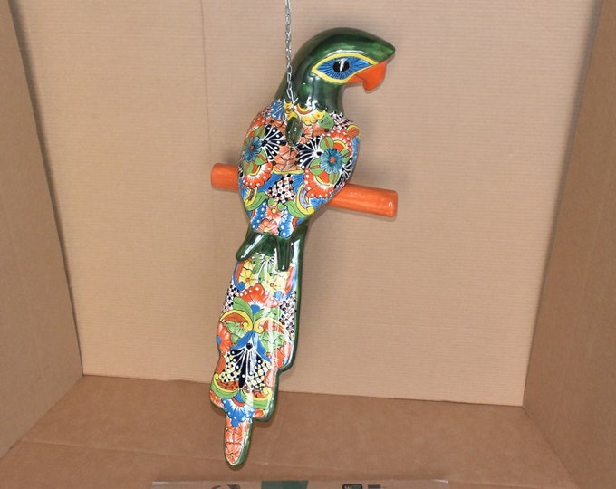 Extra Large Hanging Talavera Parrot in Puebla Pattern - Etsy