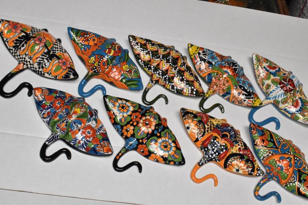 Talavera Ceramic Wall Hanging Manta Ray - Etsy