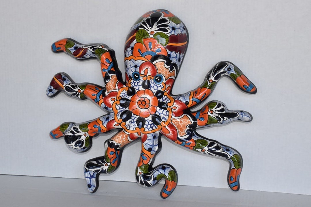 Wall Hanging Octopus Talavera Collection - Etsy