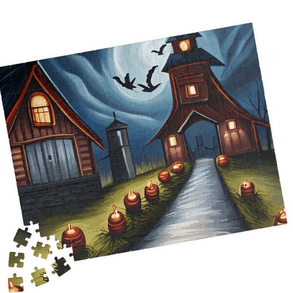 Haunted Mansion Jigsaw Puzzle - Etsy