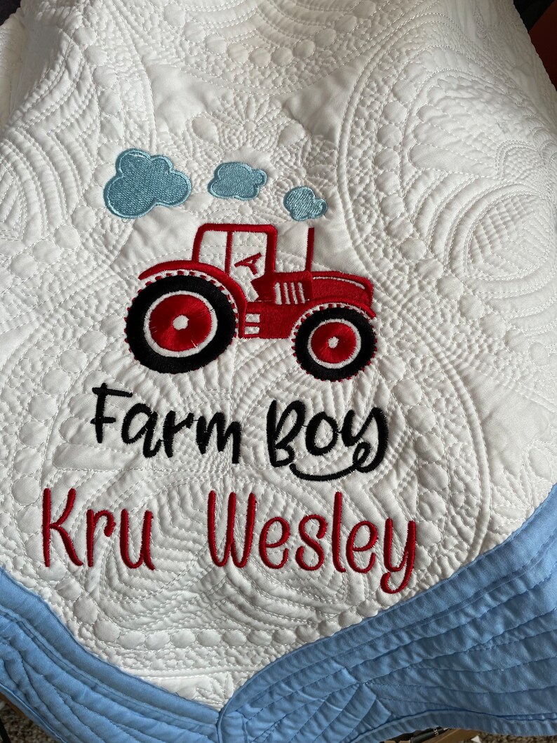 Baby,boy, Winnie the Pooh, Fire Truck, & More. Personalized, Quilt ...