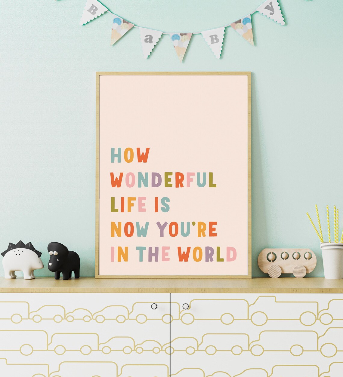Digital Download, Nursery Art, Bright Print, Nursery Printable, Song ...