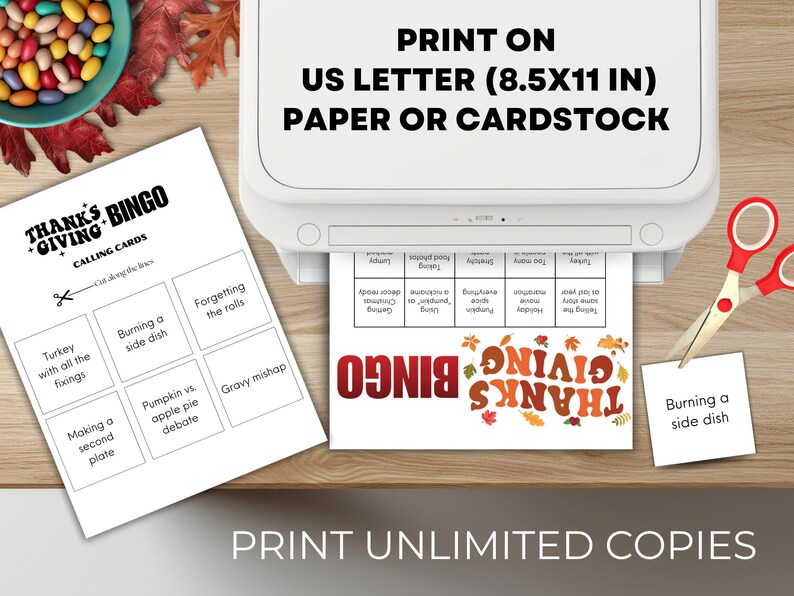 Thanksgiving Bingo, Thanksgiving Group Game, Fall Group Games ...