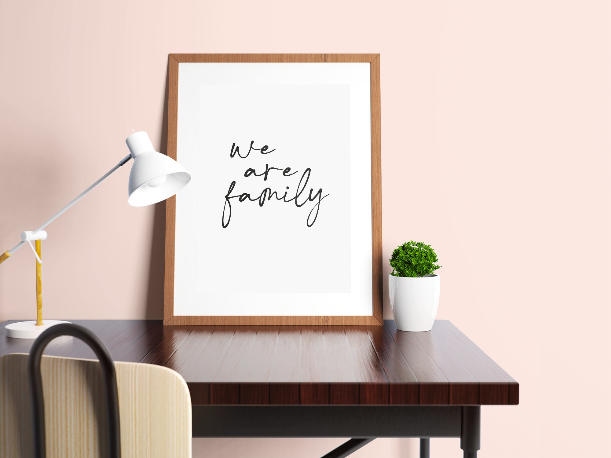 We Are Family, PRINTABLE Wall Art, Motivation Quote Digital DOWNLOAD ...