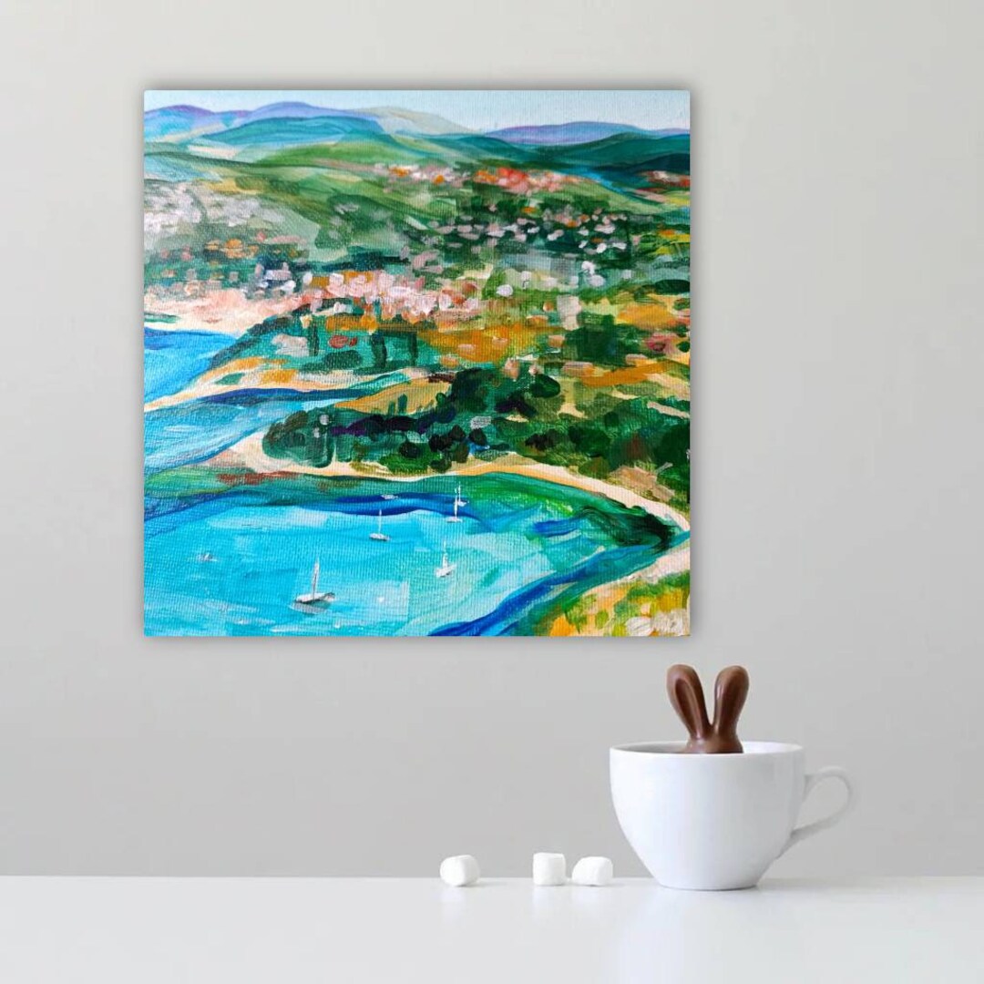 PAINTING Cape CANAILLE, Cassis Sketch With Strokes, Bright Memorial ...