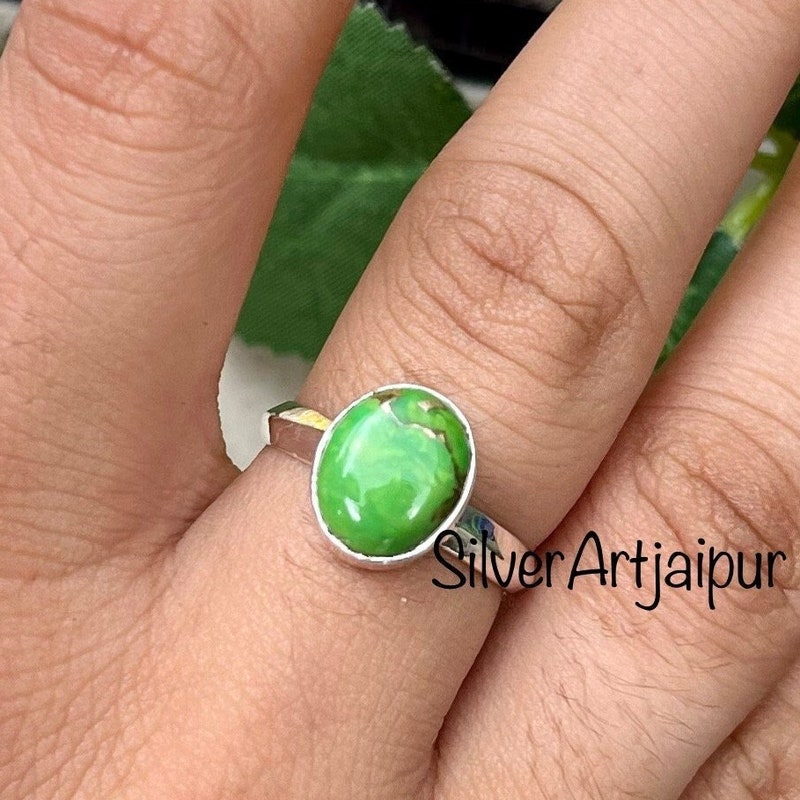 Green Turquoise Ring - Etsy