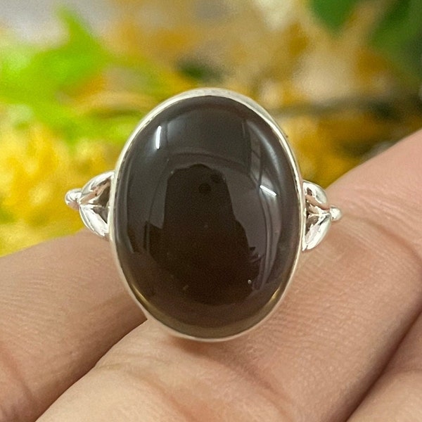 Smoky Quartz Ring - Etsy