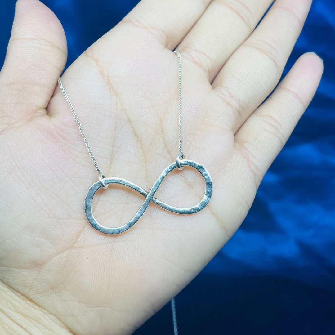 VALENTINE'S LOVE GIFT, Infinity Sterling Silver Pendant Necklace ...