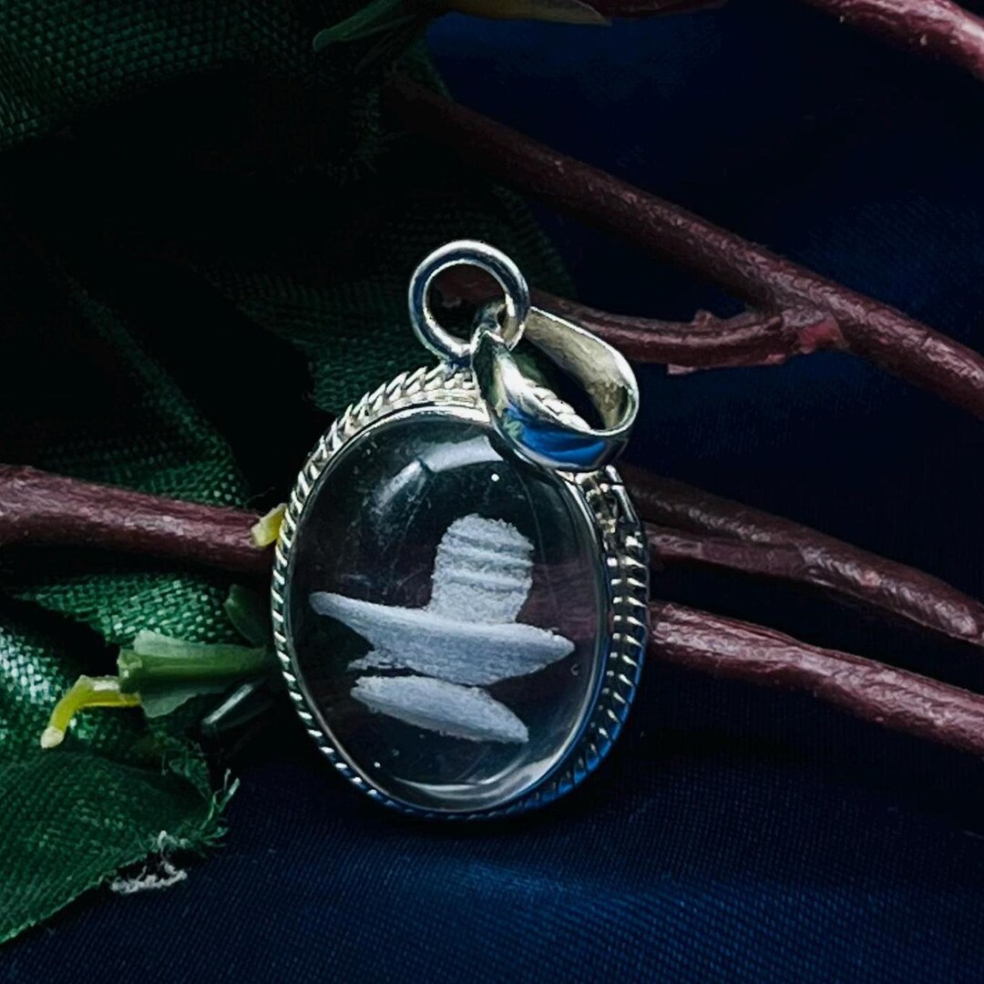 Natural Crystal Carved Pendant Under Carving Pendant of Shivling ...