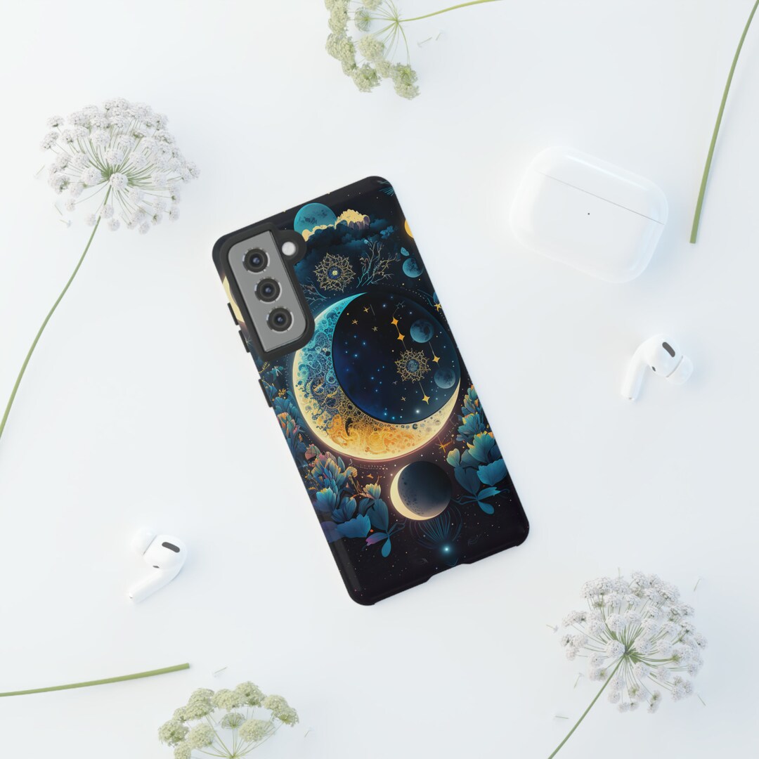 Boho Moon & Stars Phone Case: Celestial Mystical Design - Etsy