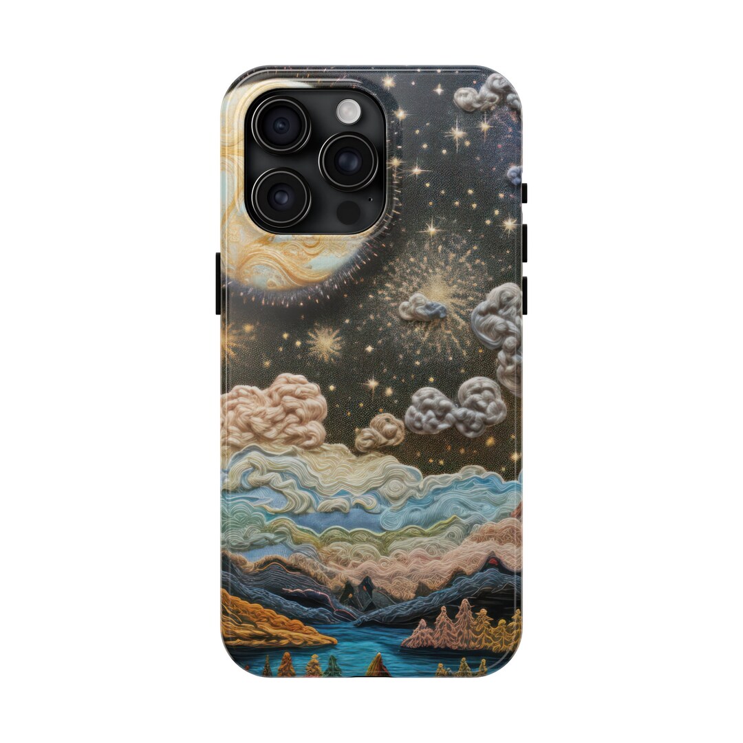 Vintage Boho Celestial Moon Stars Tough Phone Case iPhone 7, 8, 11, 12 ...