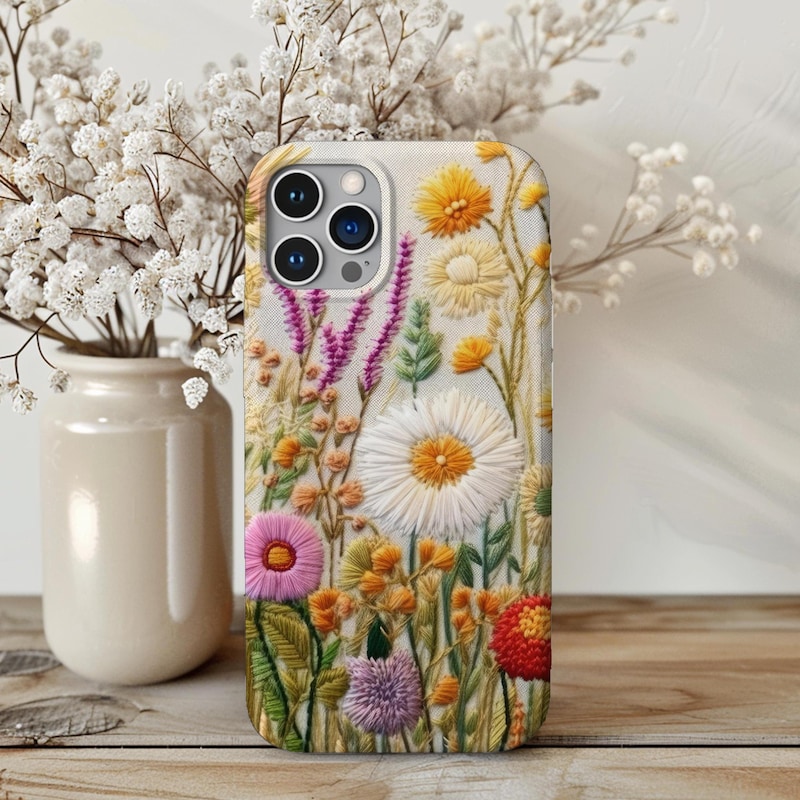 Embroidery Phone Case - Etsy