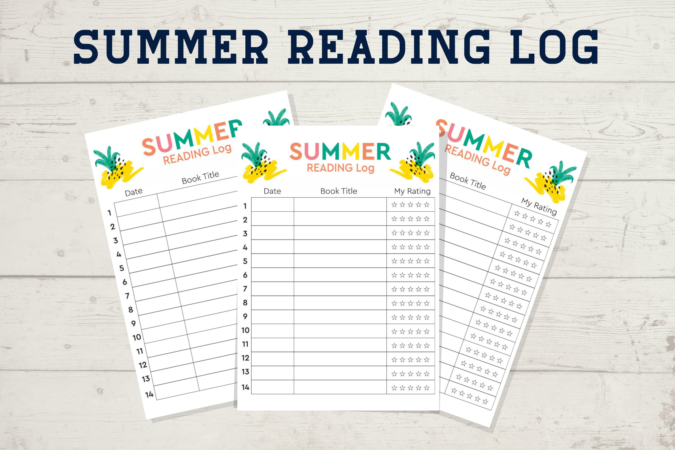 Printable Summer Reading Log Book Log Reading Tracker Kids - Etsy