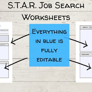 STAR Interview Prep Worksheet: Job Search Planner (digital Download) - Etsy