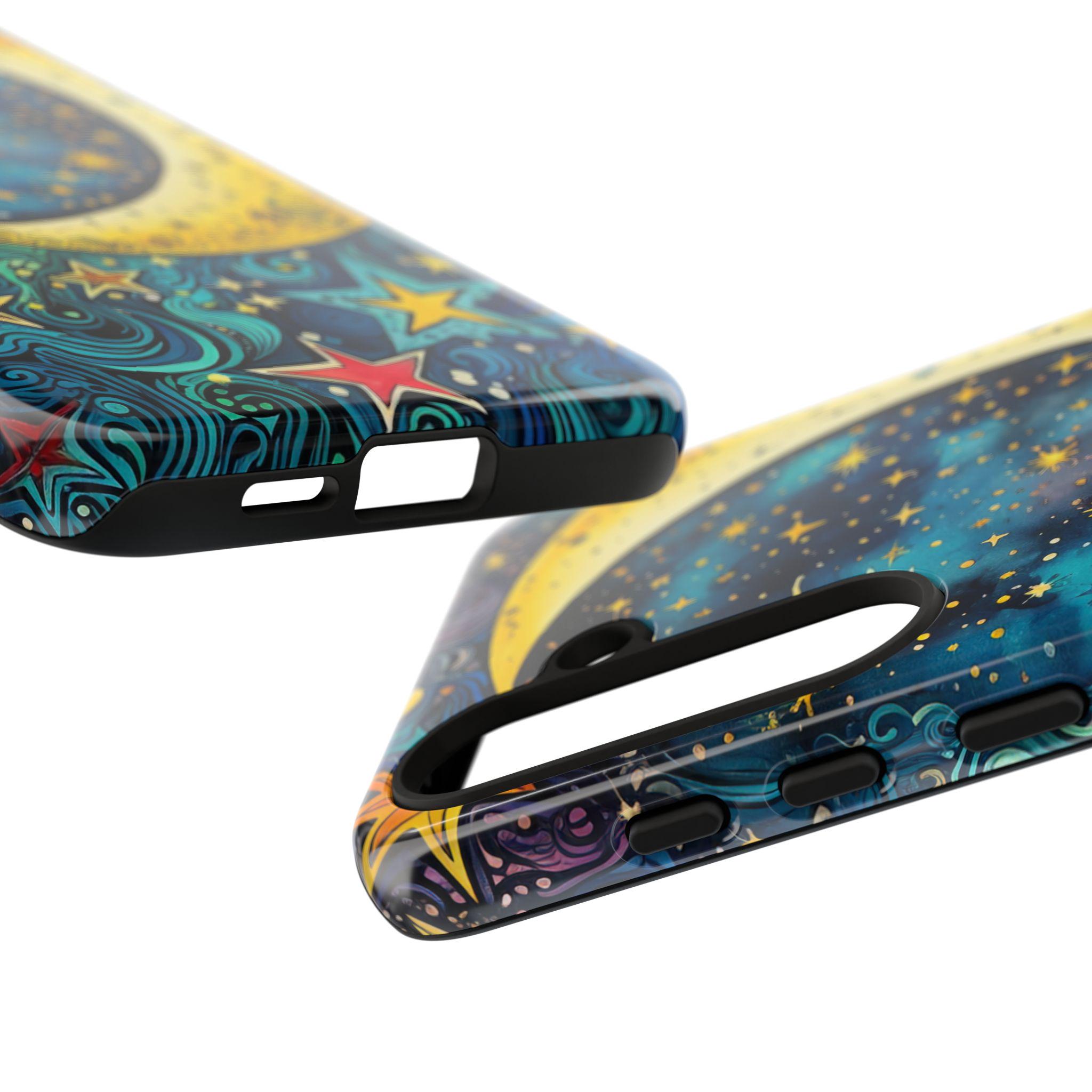Celestial Moon and Stars Tough Phone Case - Etsy