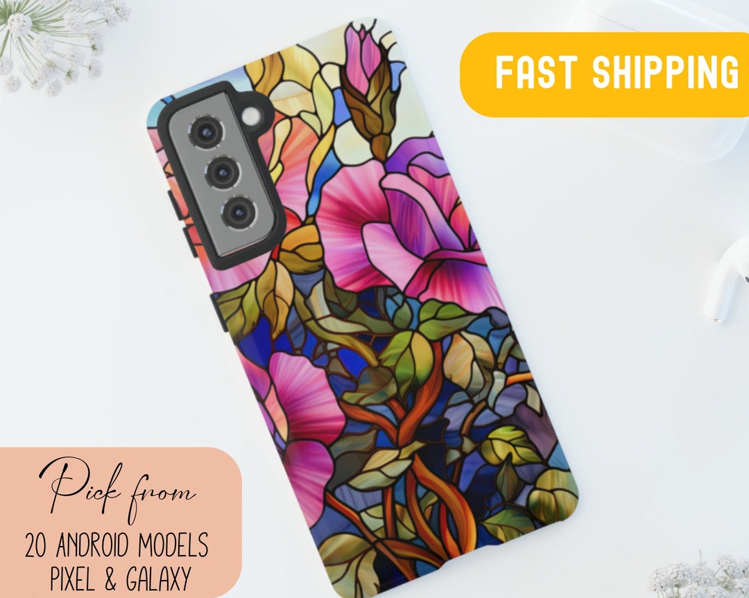 Cottagecore Wildflower Stained Glass Aesthetic Phone Case for Google ...