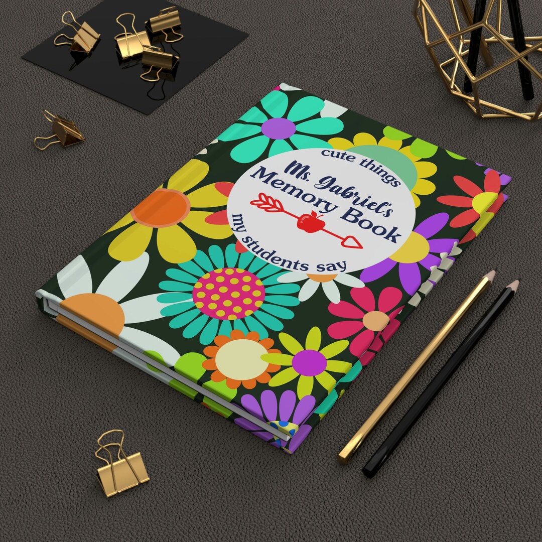 Teacher Journal, Teacher Appreciation, Thank You Teacher Gift, Memory ...