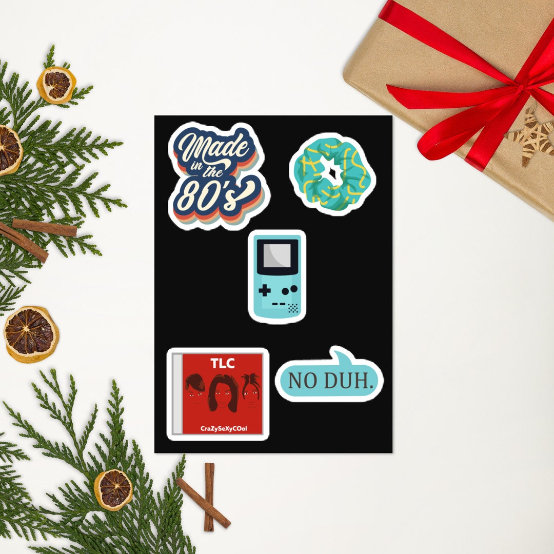 Retro Laptop Stickers, I Love the 80s, I Love the 90s, Set of 5 - Etsy