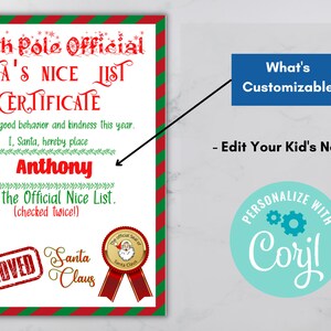 Letter From Santa Template Bundle Christmas Wish List, Santa Letter to ...