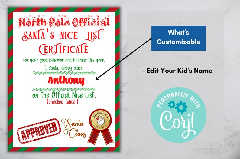 Letter From Santa Template Bundle Christmas Wish List Santa - Etsy