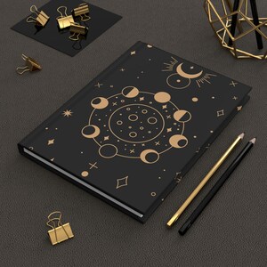 Moon Phases Hard Cover Journal: Celestial Dream Diary - Etsy