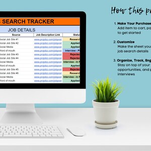Job Search Tracker | Job Search Planner | Job Application Tracker ...