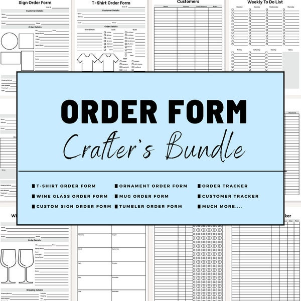 Cup Order Form - Etsy