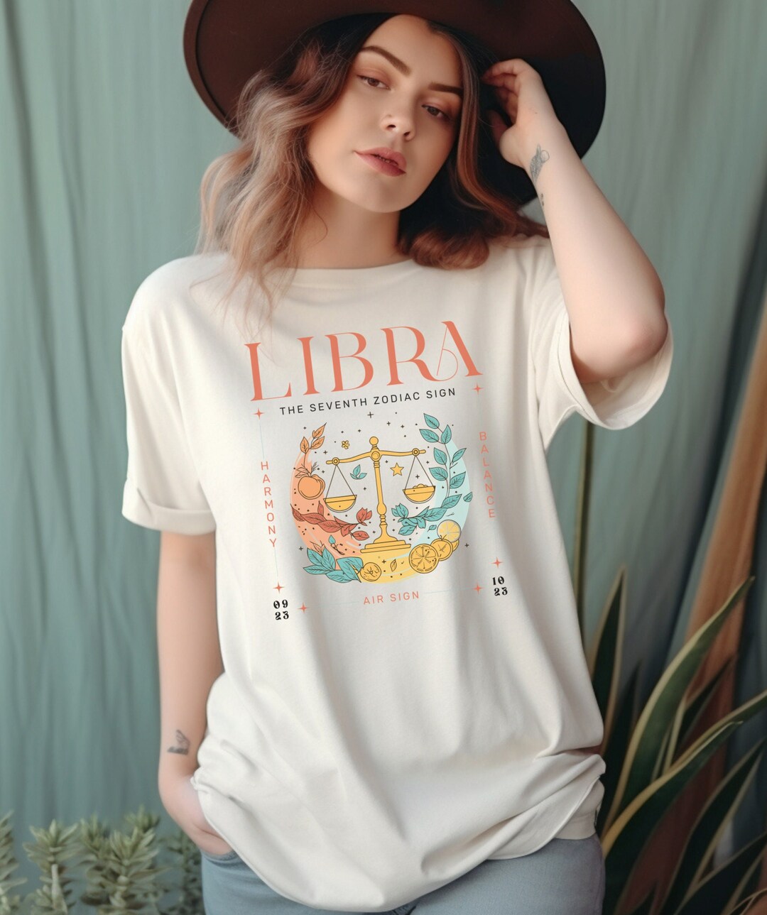 Libra Sign Shirt, Zodiac Sign Shirt, Comfort Colors Vintage Zodiac Tee ...