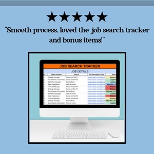 Job Search Tracker | Job Search Planner | Job Application Tracker ...