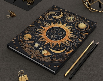 Moon & Stars Dream Journal Moon Phases Notebook Wellness - Etsy