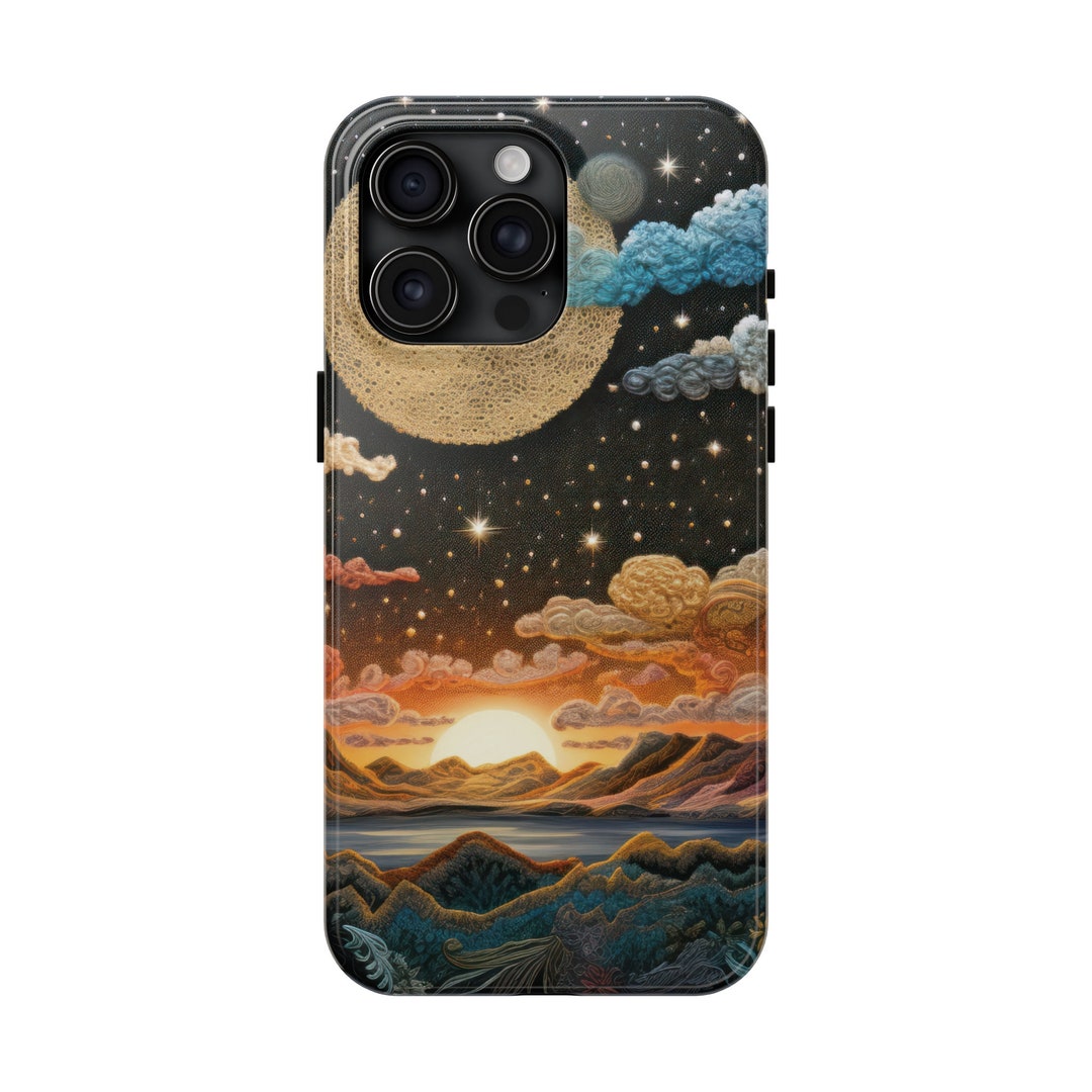 Vintage Boho Celestial Moon Stars Tough Phone Case | iPhone 7, 8, 11 ...