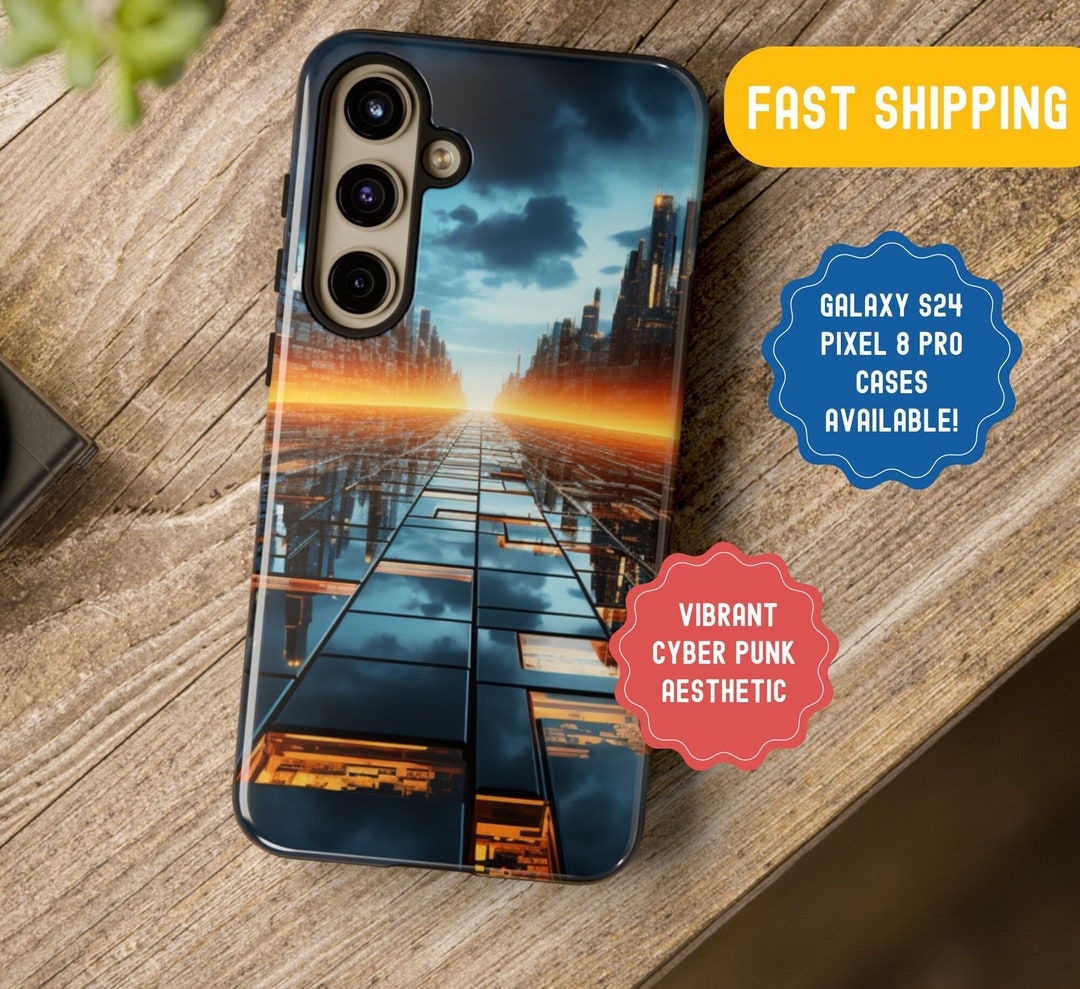 Cyber Punk Nightscape Aesthetic Phone Case for iPhone 15 14 13, Samsung ...