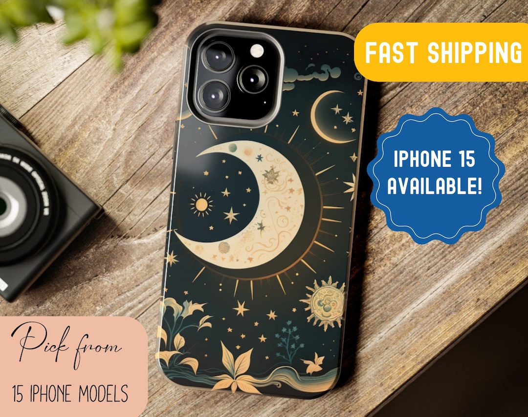 IPhone 15 Pro Pro Max Boho Starry Night Celestial Moon & Stars ...
