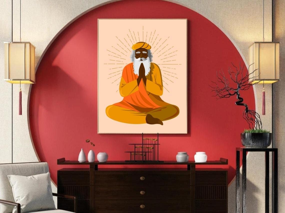 Sadhguru Wall Art Sadhguru Sadhguru Picture Isha Yoga - Etsy