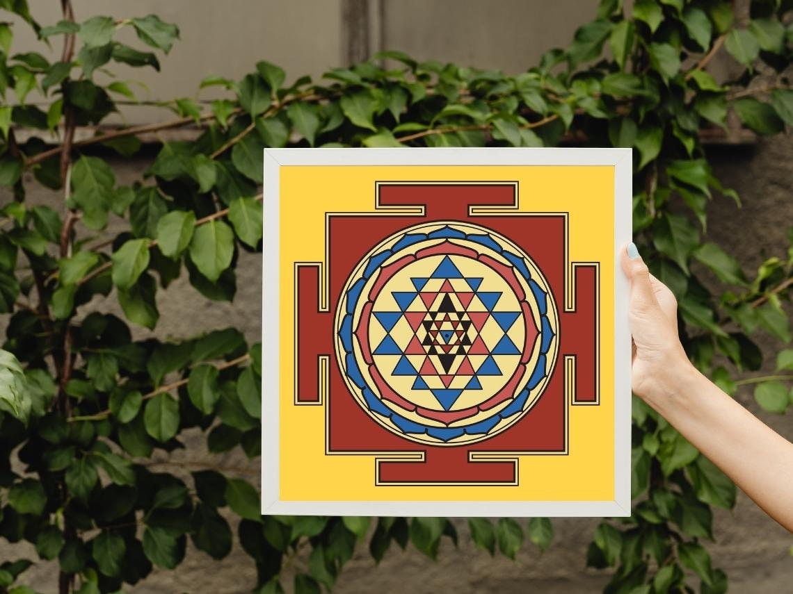 SRI YANTRA Shri Chakra Sacred Geometry Art Meditation Yoga Art Digital ...