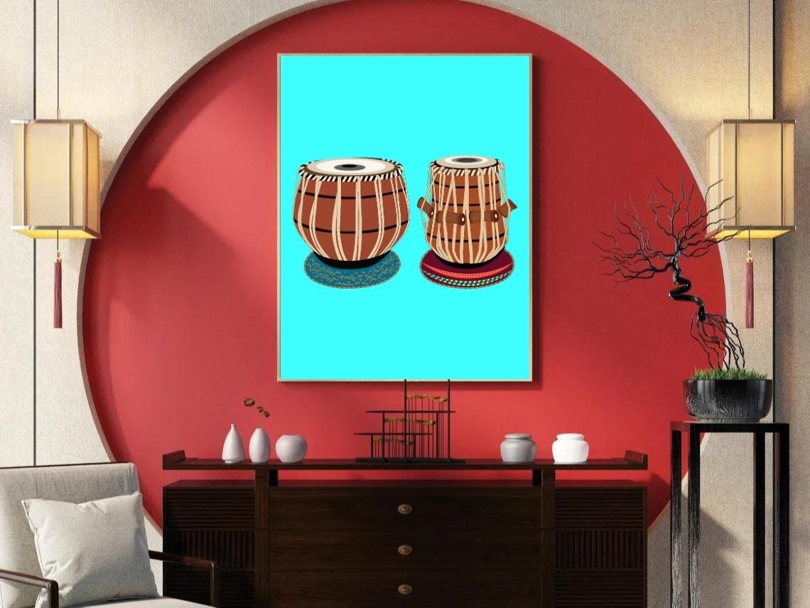 Tabla I Illustration Art Print I Music Art I Musical - Etsy