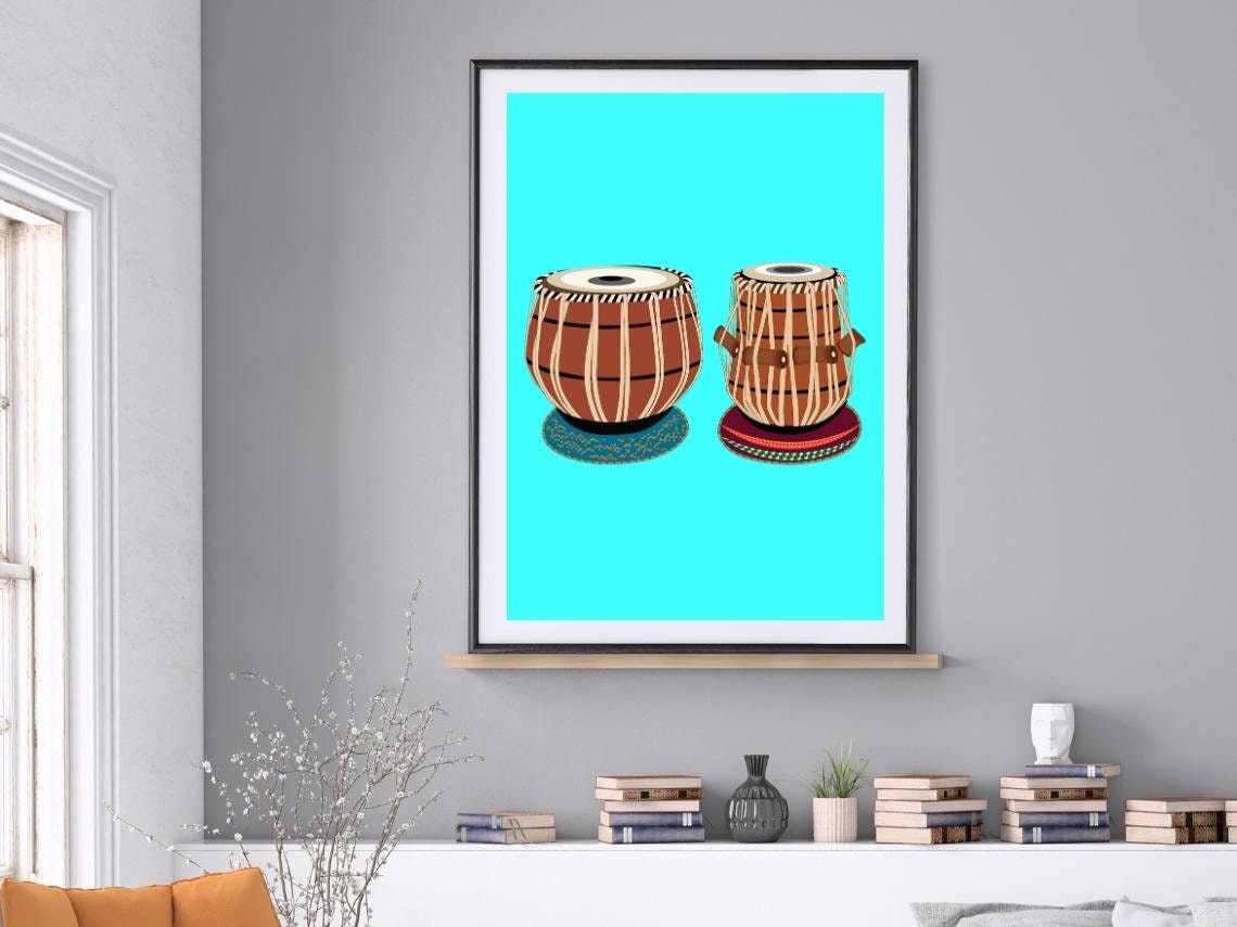Tabla I Illustration Art Print I Music Art I Musical - Etsy