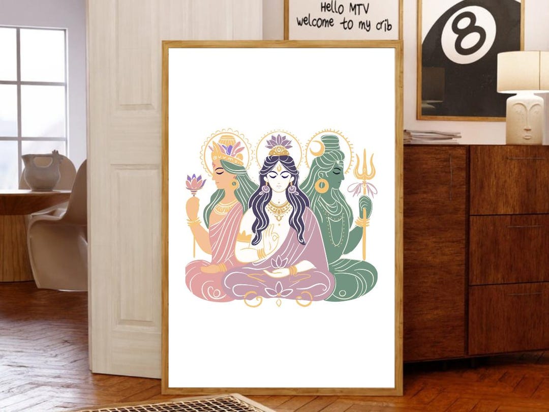 Shivsakti Print ,lord Shiva ,shiva God at Mount Everest Painting ...