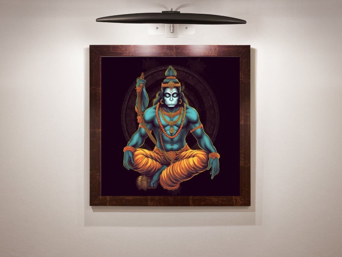 Lord Hanuman Hanuman Art Print Lord Hanuman Art Hanuman - Etsy