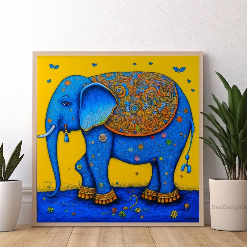 Elephant Art Print - Etsy
