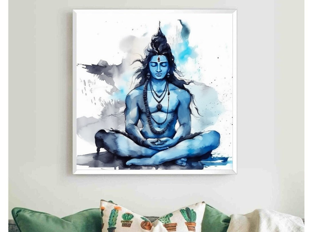 Lord Shiva Print Shiva Wall Art Indian God Wall Art Hindu - Etsy