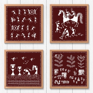 Warli Painting, Warli Art, Wall Hanging, Wall Decor, Warli Art, Indian ...