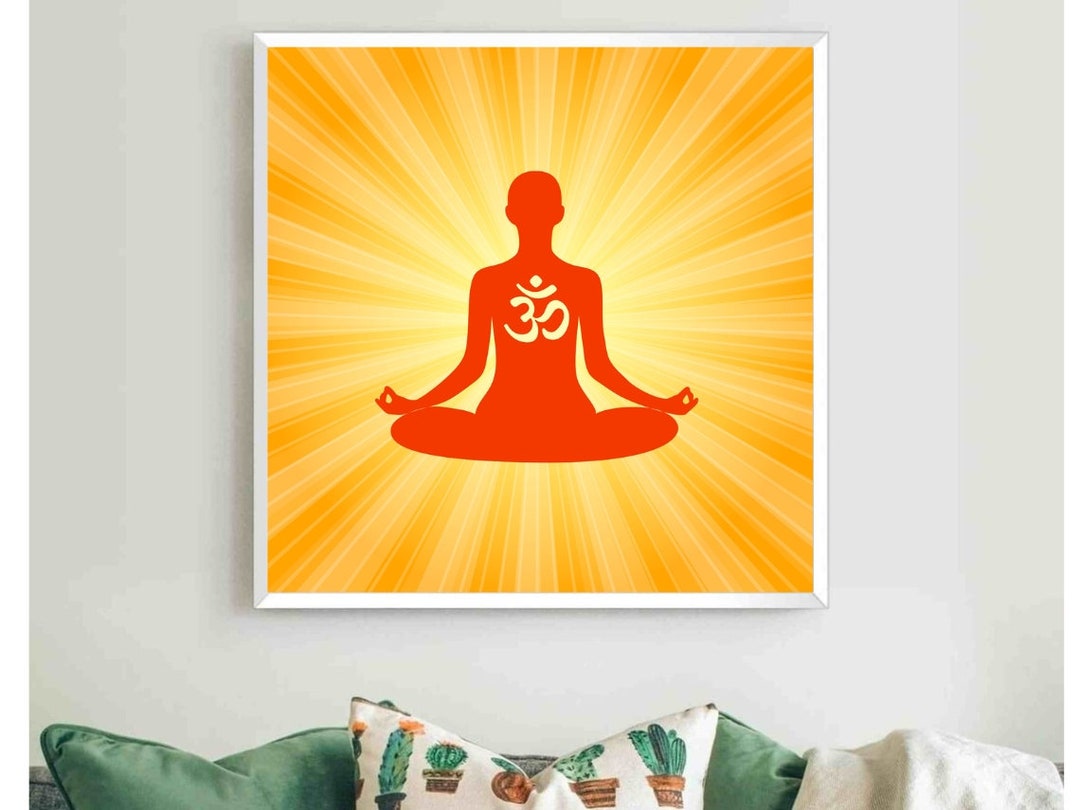 Aum Print , Om Wall Art , Om Symbol , Prayer/pooja Room Decor ...